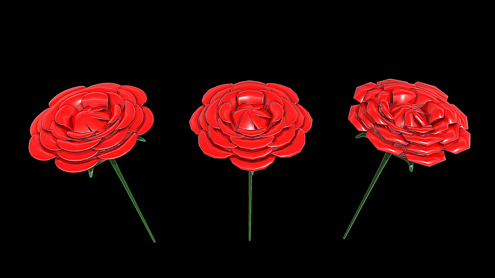 Rose Low Poly - Download Free 3D model by Invictus fulgur (@Invictus ...
