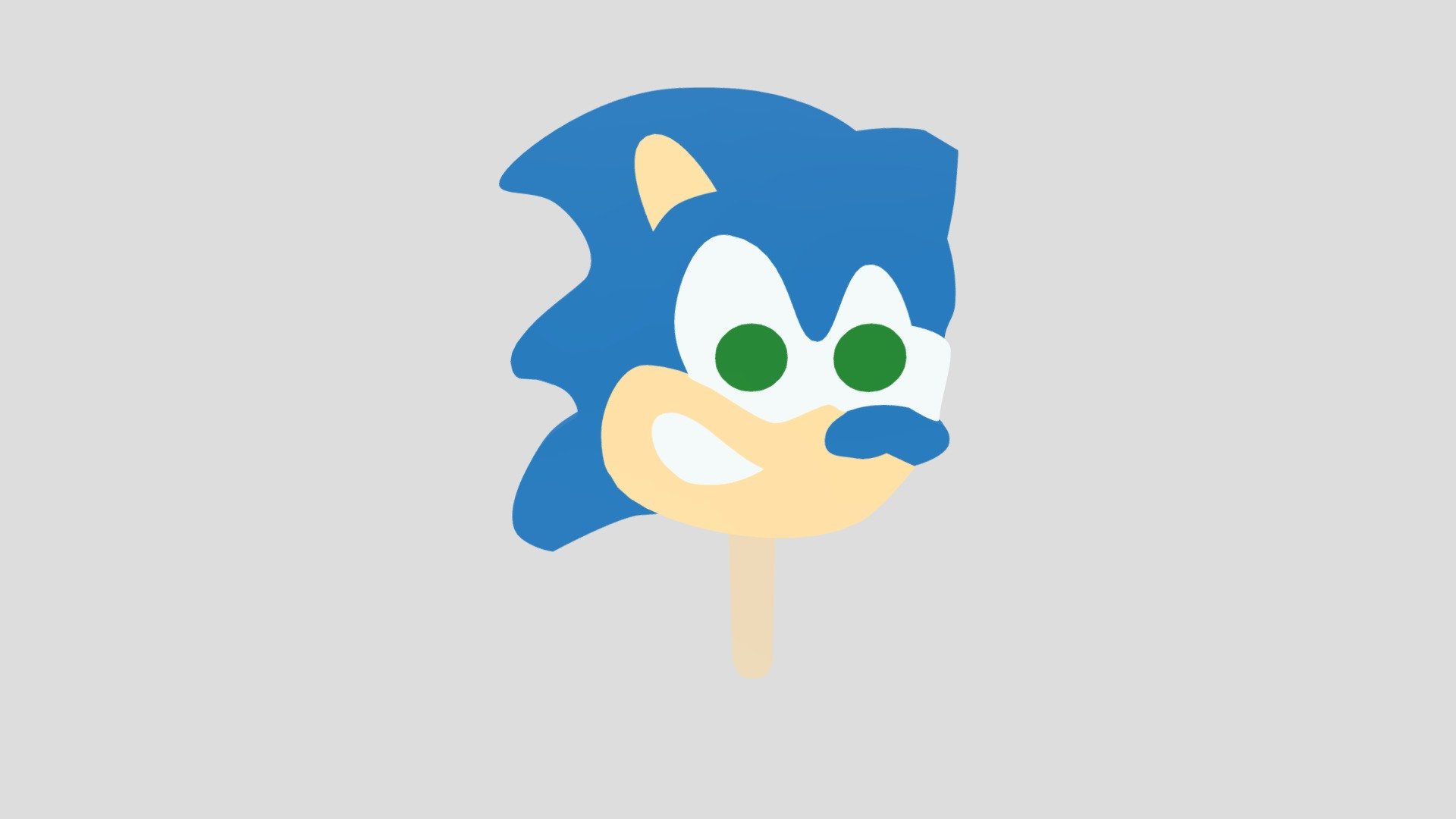 Sonic The Hedgehog Popsicle 3D Model V2 - Download Free 3D model by ...