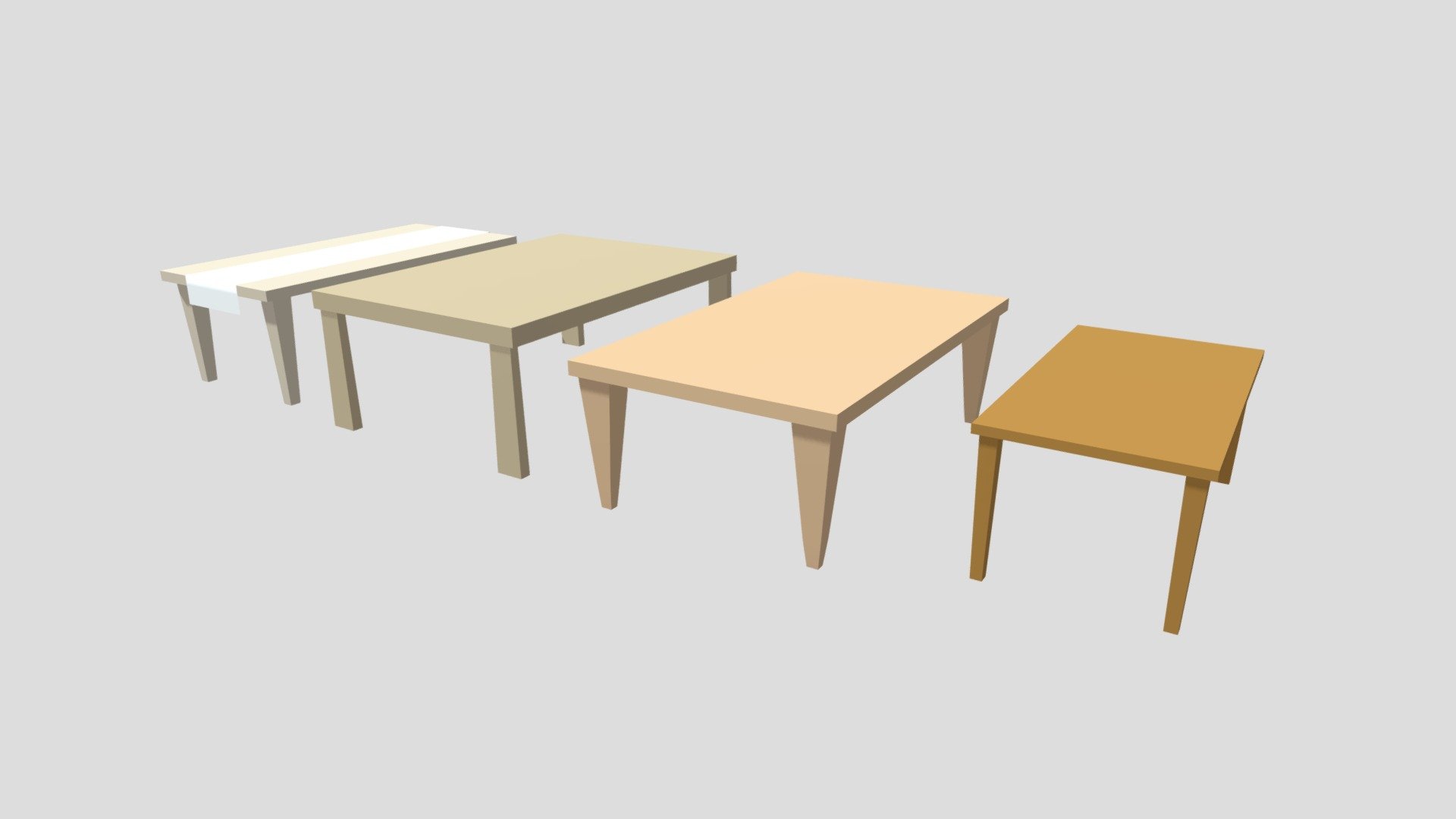 Simple Tables - Download Free 3D model by MrPuppet [0b1ad82] - Sketchfab