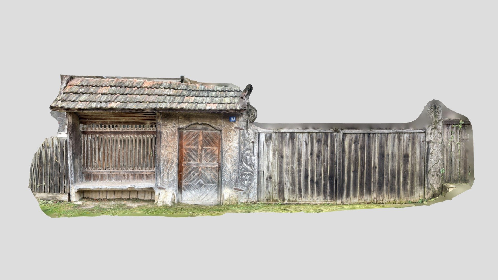 Poartă din Petrindu, județul Sălaj - Download Free 3D model by ...