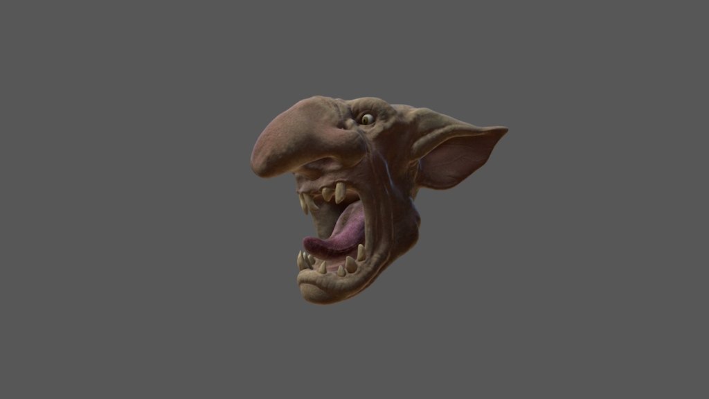 Troll_head - 3D model by quomy101 [0b1bcd3] - Sketchfab