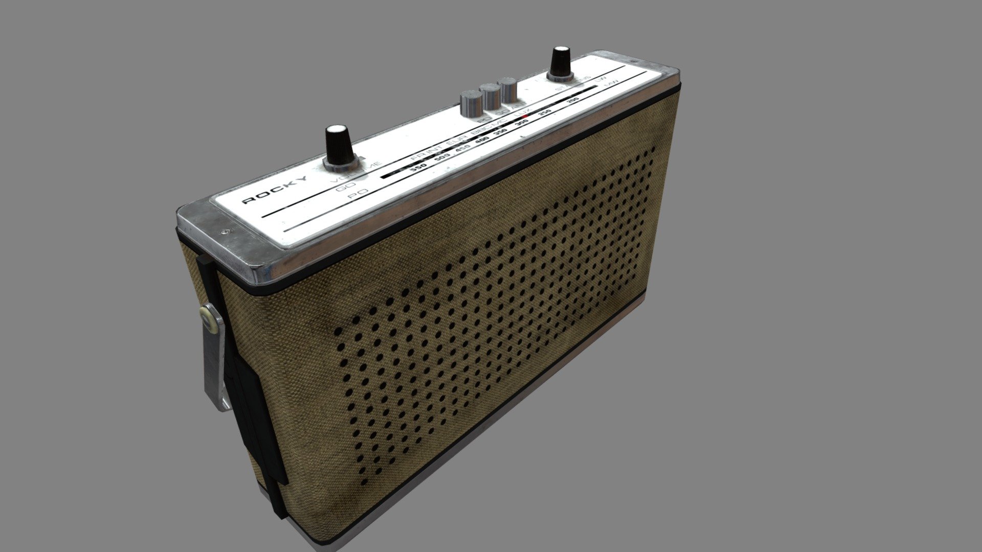 60's Radio Post - 3D model by lucie.flieller [0b1bf98] - Sketchfab