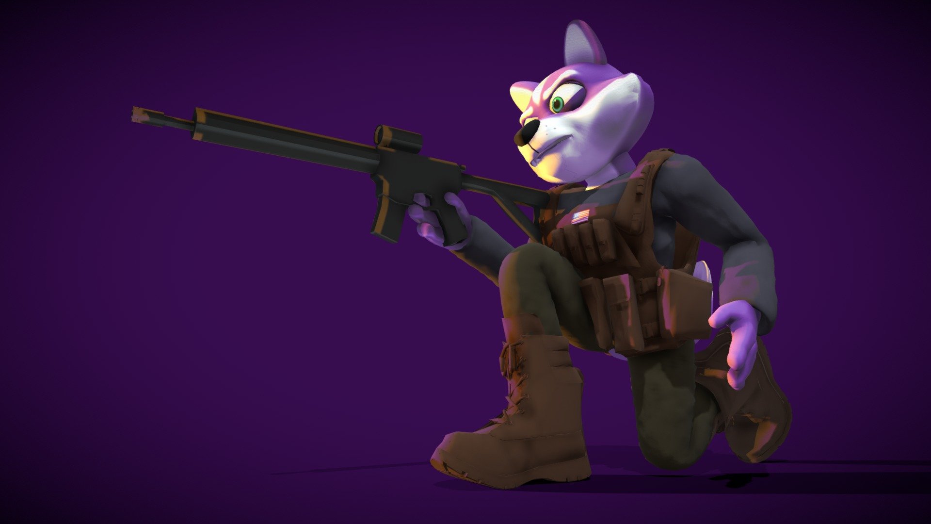 Rose - Fur Corps - 3D model by Jacob Quintana (@jacobq1004) [0b1c5ed ...