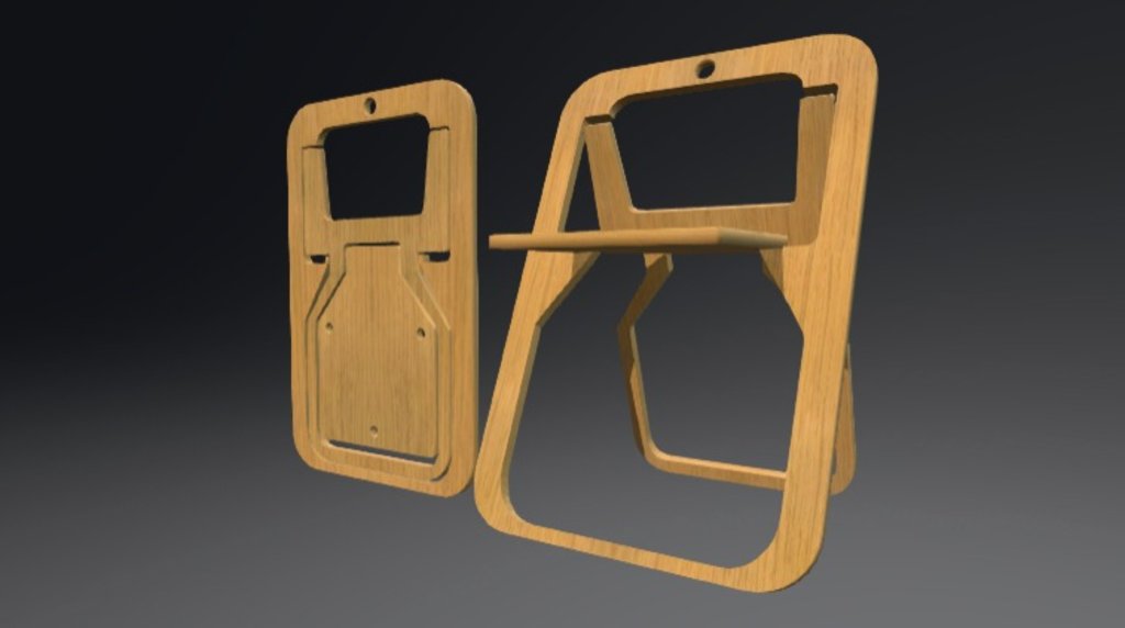 Folding Chair - 3D model by diffract [0b1c621] - Sketchfab