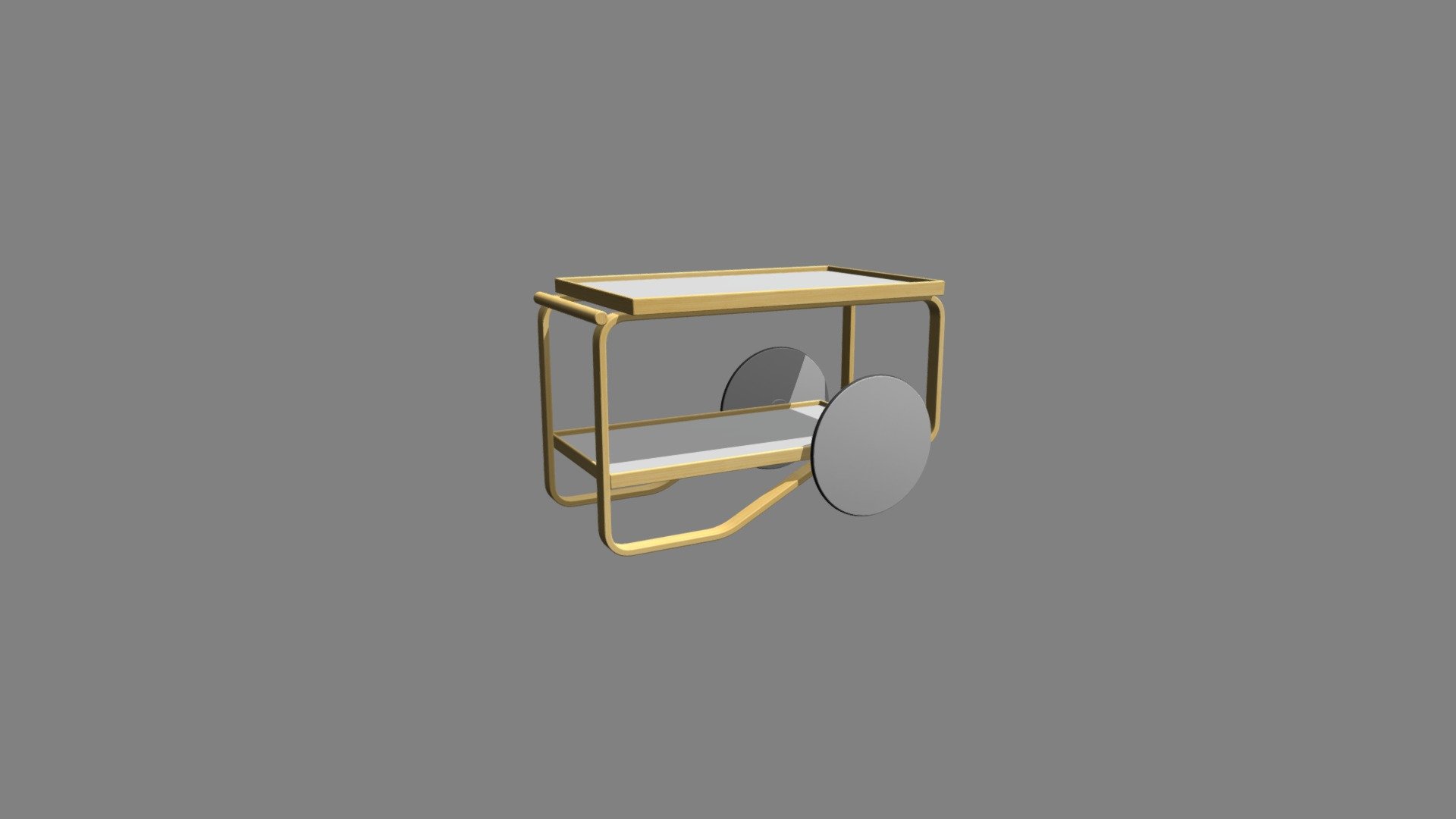 Tea Trolley - 3D model by peregudova [0b1f931] - Sketchfab