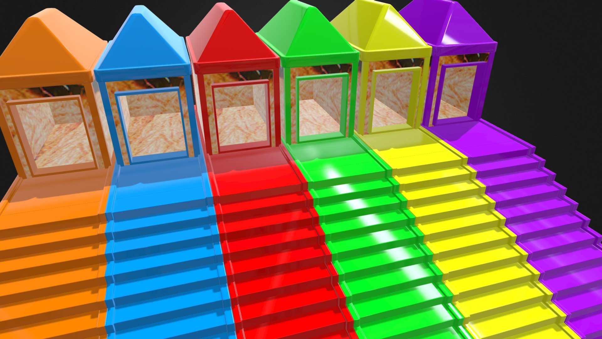 Rubber Duck Home Colorful Model - 3D model by saqlainbaig [0b1fbc2 ...