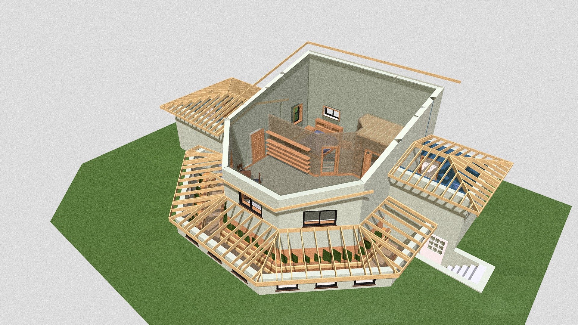 Storm Studio 2.0 Three exits - 3D model by fanshare [0b24c24] - Sketchfab