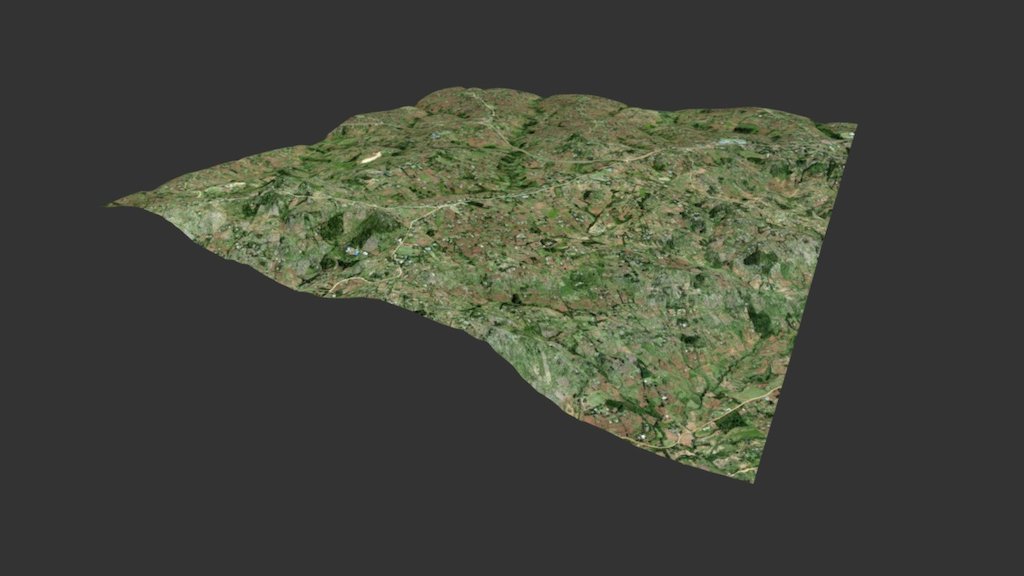 Wamondo, Kenya (2x vertical exaggeration) - 3D model by Jonathan ...