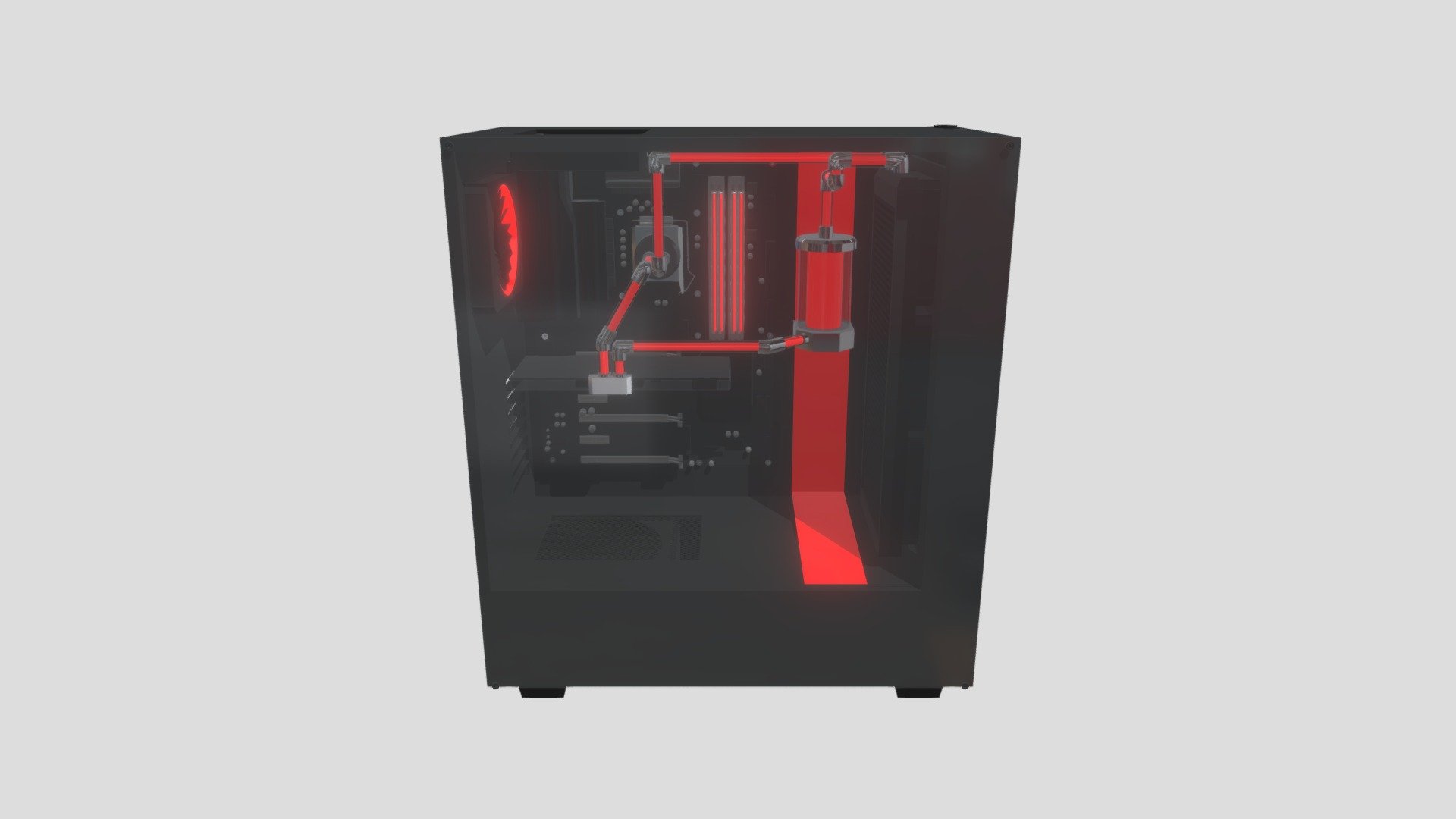 Watercooled Computer - Download Free 3D model by Rasmus Siljavaara (@RasmusSiljavaara) [0b27fea ...