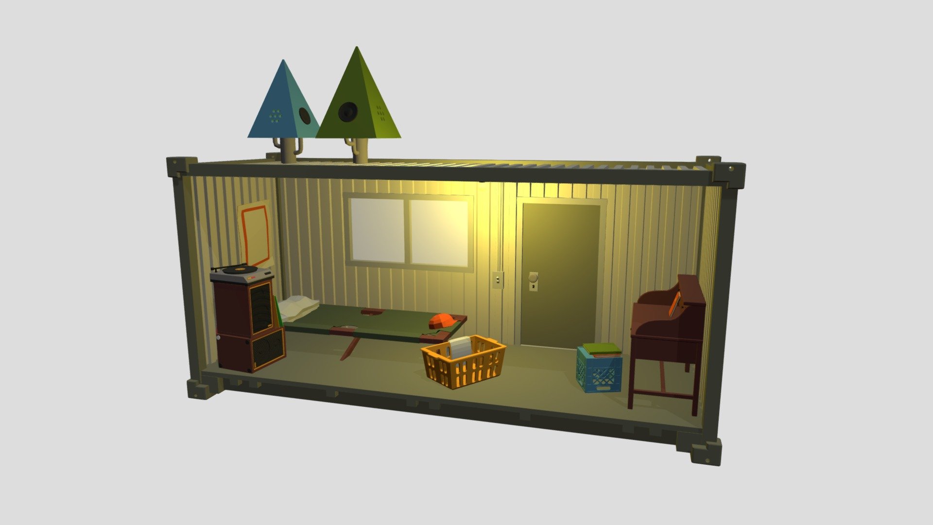 Container room from "The Low Road" game - Download Free 3D model by ...