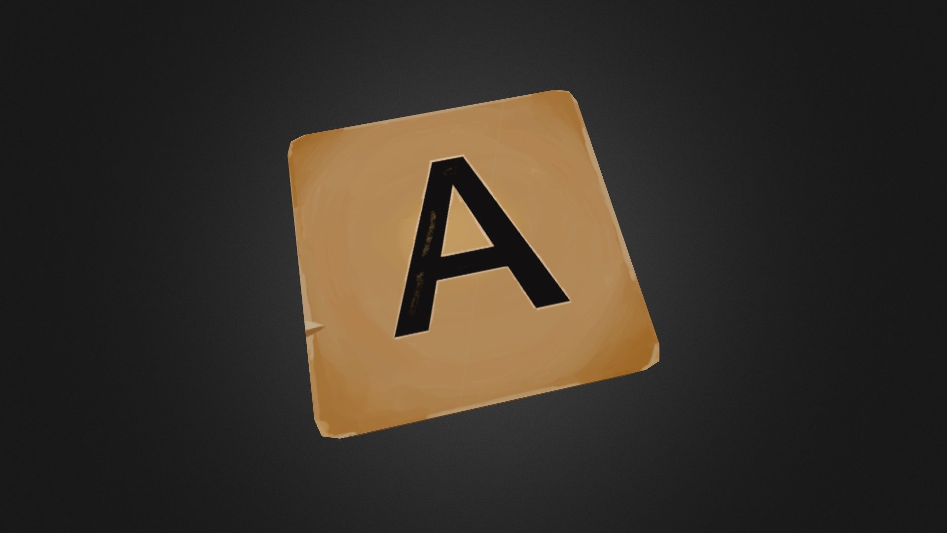Scrabble stone - A - 3D model by ilsemeijer [0b28d8a] - Sketchfab