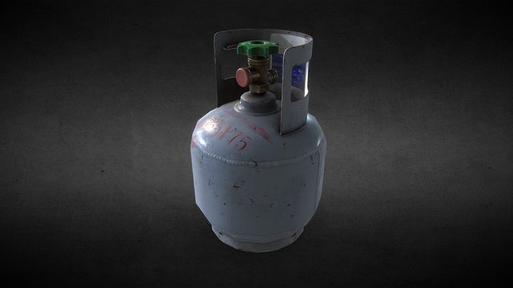 Gas-cylinder 3D models - Sketchfab