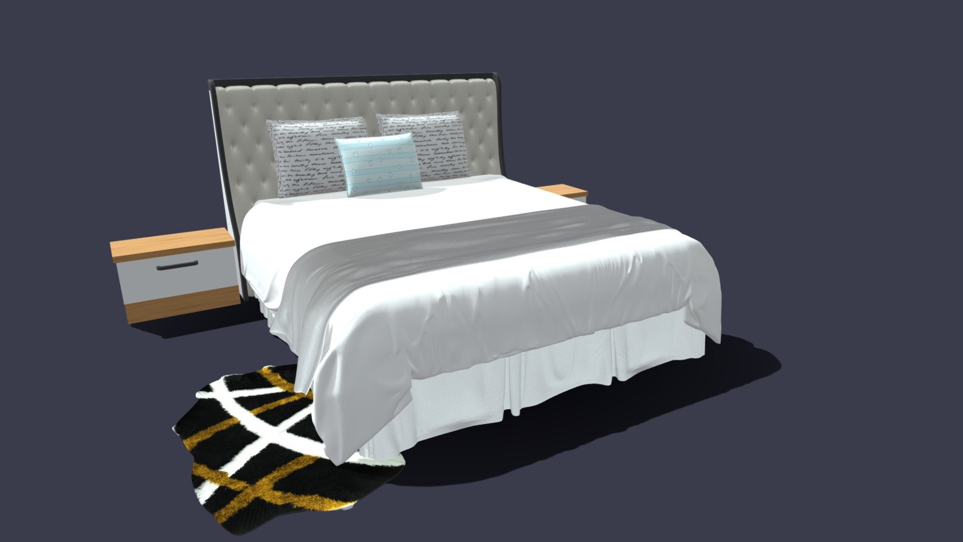 BED 29 - Buy Royalty Free 3D model by jasirkt [0b2abbc] - Sketchfab Store