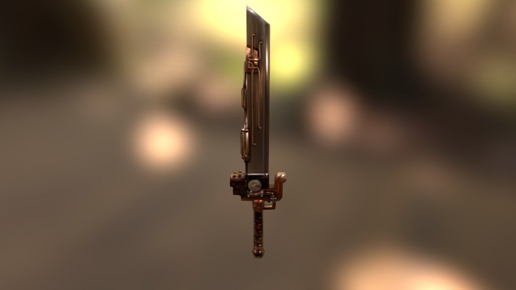 Steampunk Cloud Sword - 3D model by svila [0b2c0c3] - Sketchfab