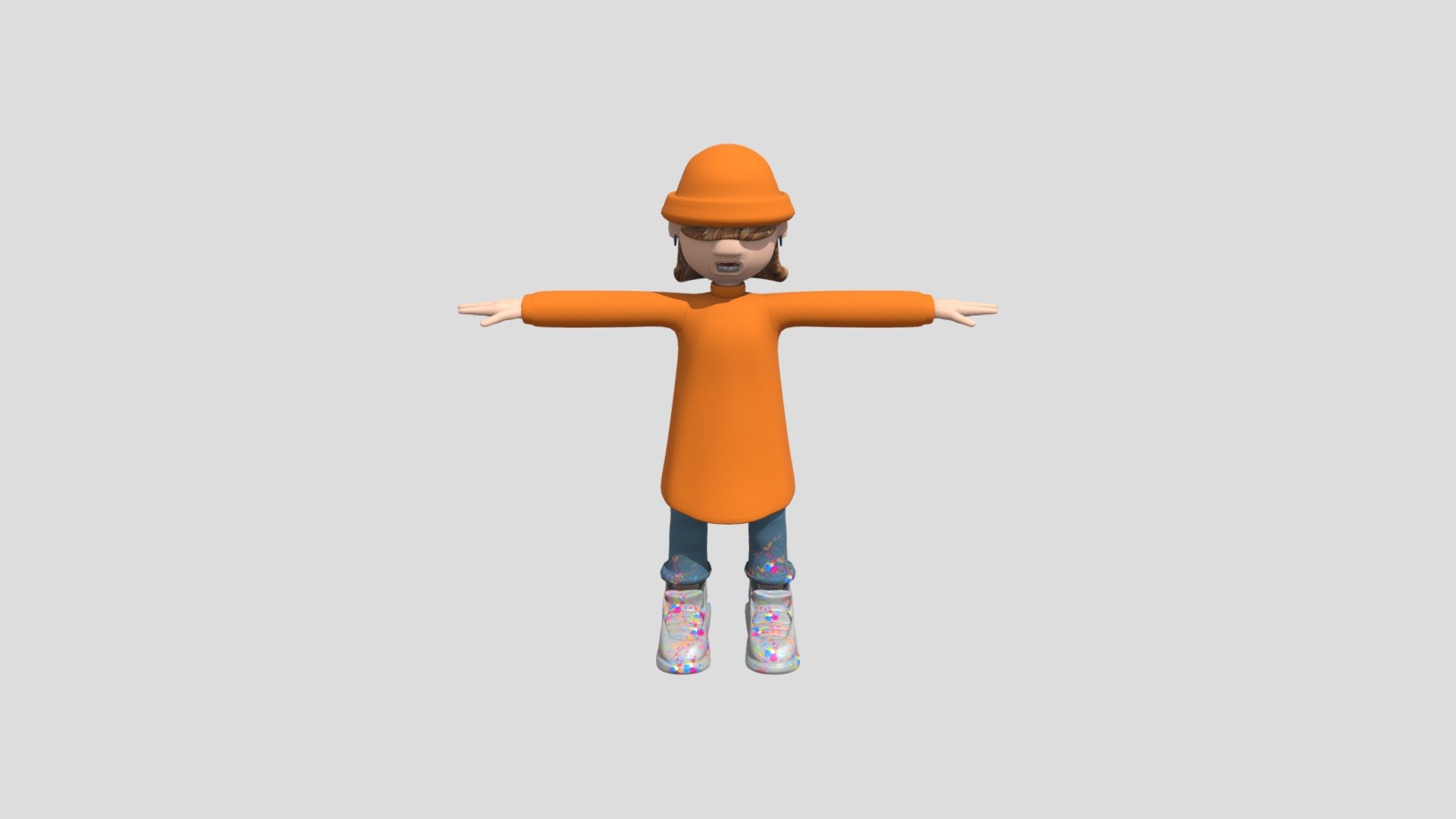 3D Character- Graffiti Writer - 3D model by Riccardo Abate ...