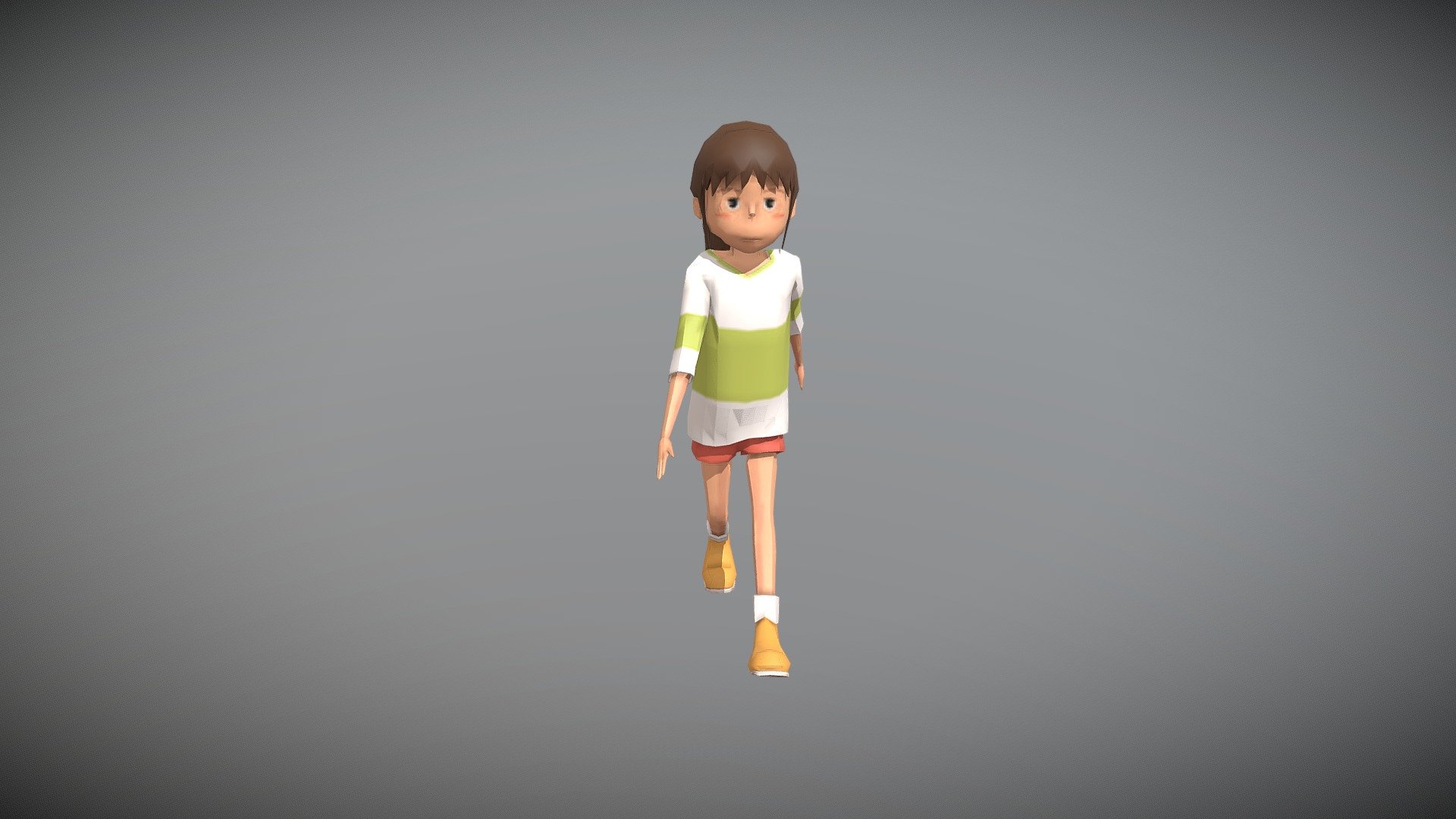 Chihiro Walk - 3D model by yubing [0b2fc84] - Sketchfab