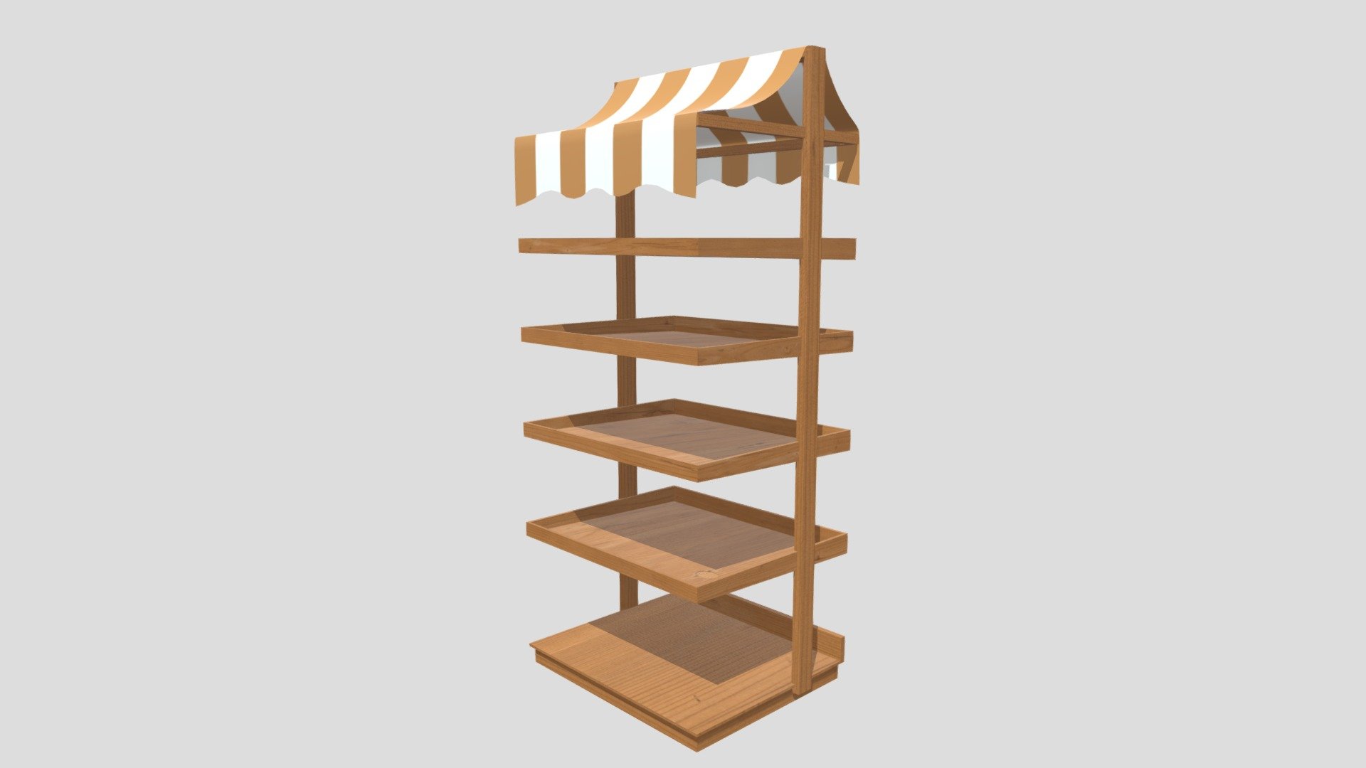 Wooden Market Stall - Download Free 3D model by ddineah0 [0b32c2e ...