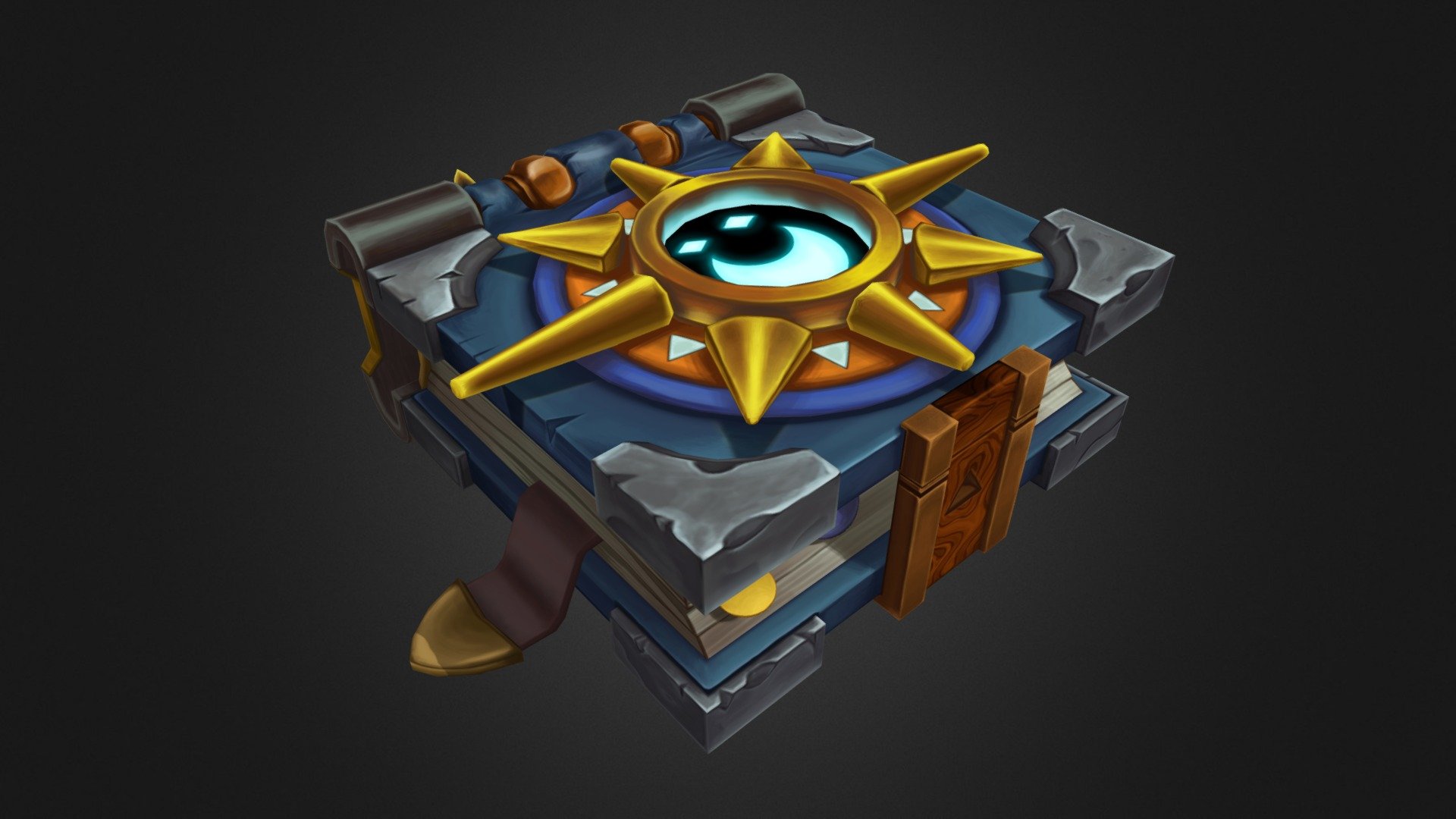 Magic Book "Sun and Moon" - 3D model by vicy3lise [0b380da] - Sketchfab