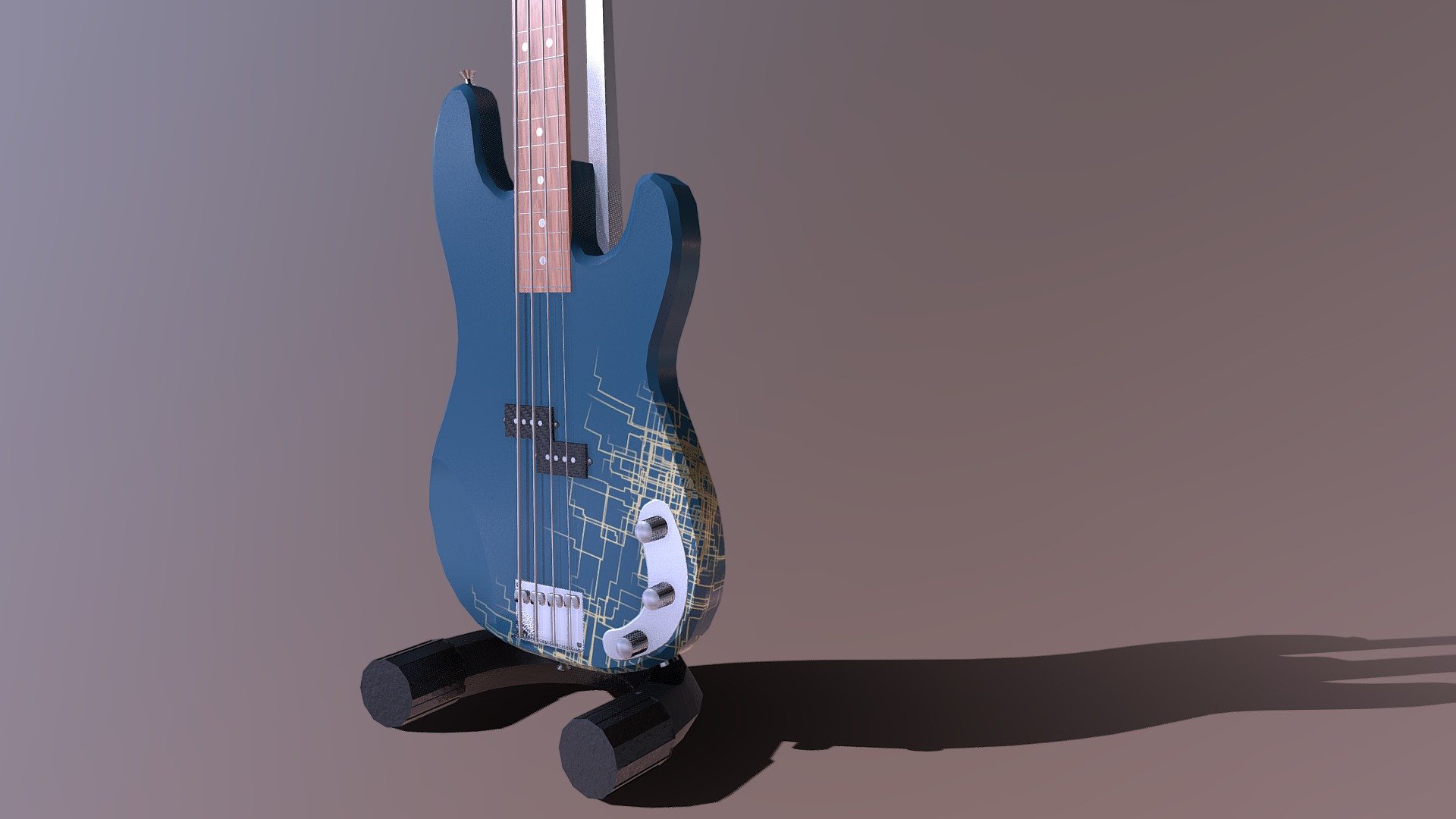 Bass Guitar - 3D model by Tenshinzo [0b38224] - Sketchfab