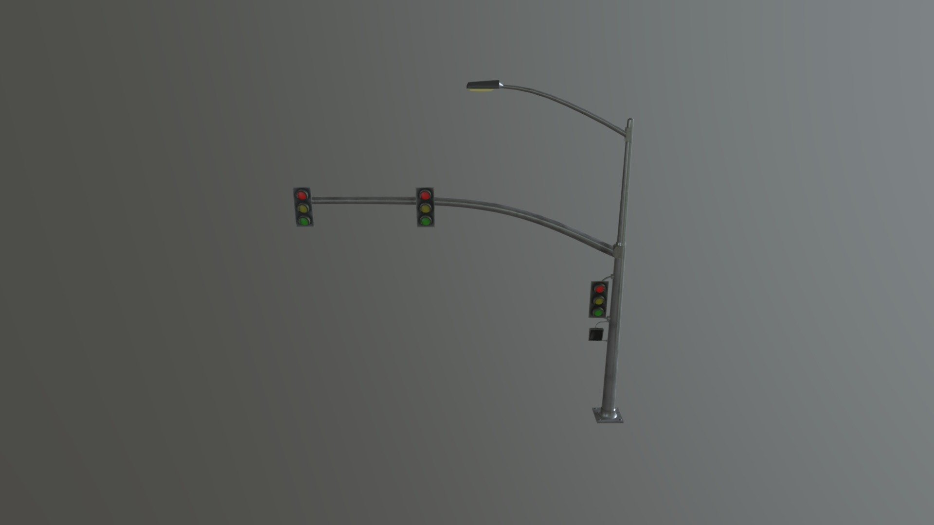 Traffic Light Pole - 3D model by MrMiyagi858 [0b38938] - Sketchfab