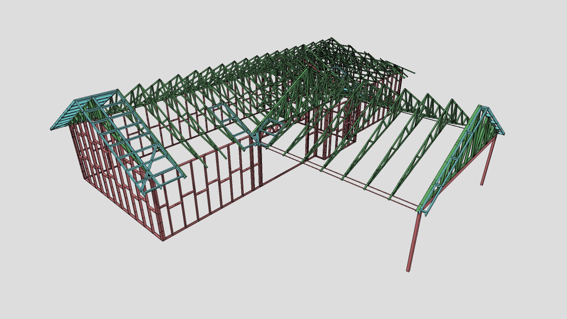 5702 - Nass Road Roof Trusses - 3D model by Australian Framing ...