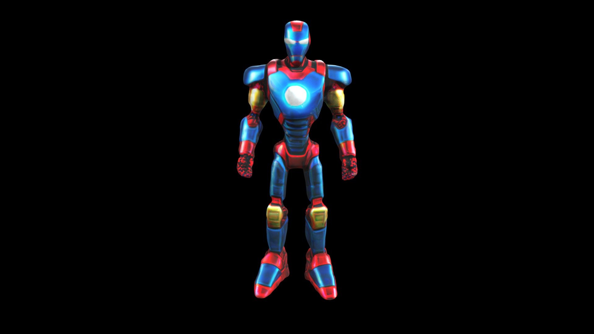 Robot, similar to iron man, ultra realistic, alm - Download Free 3D ...