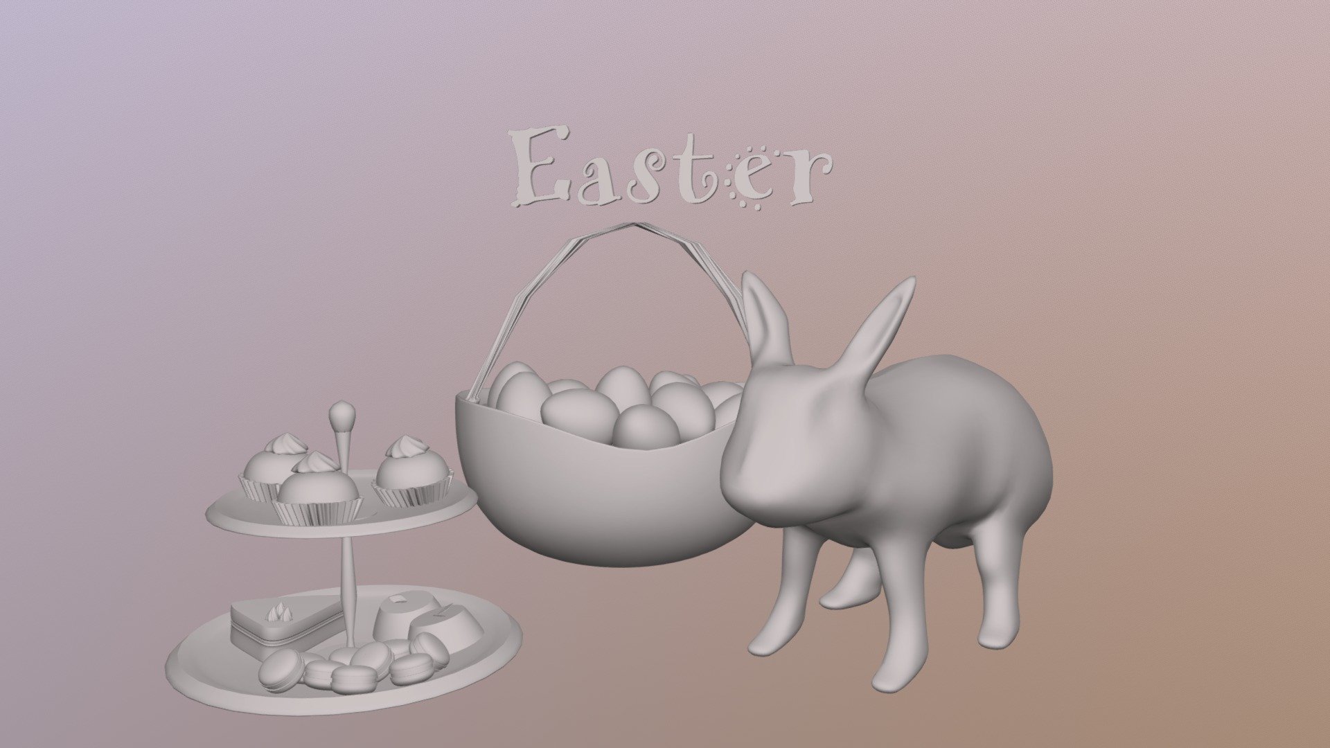 Easter - 3D model by DeannaZheng [0b39b0f] - Sketchfab