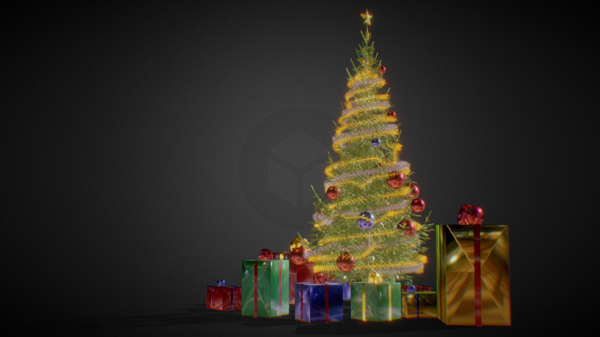 Sapin Noel / Christmas tree - Download Free 3D model by mrcyb [0b3a51b ...