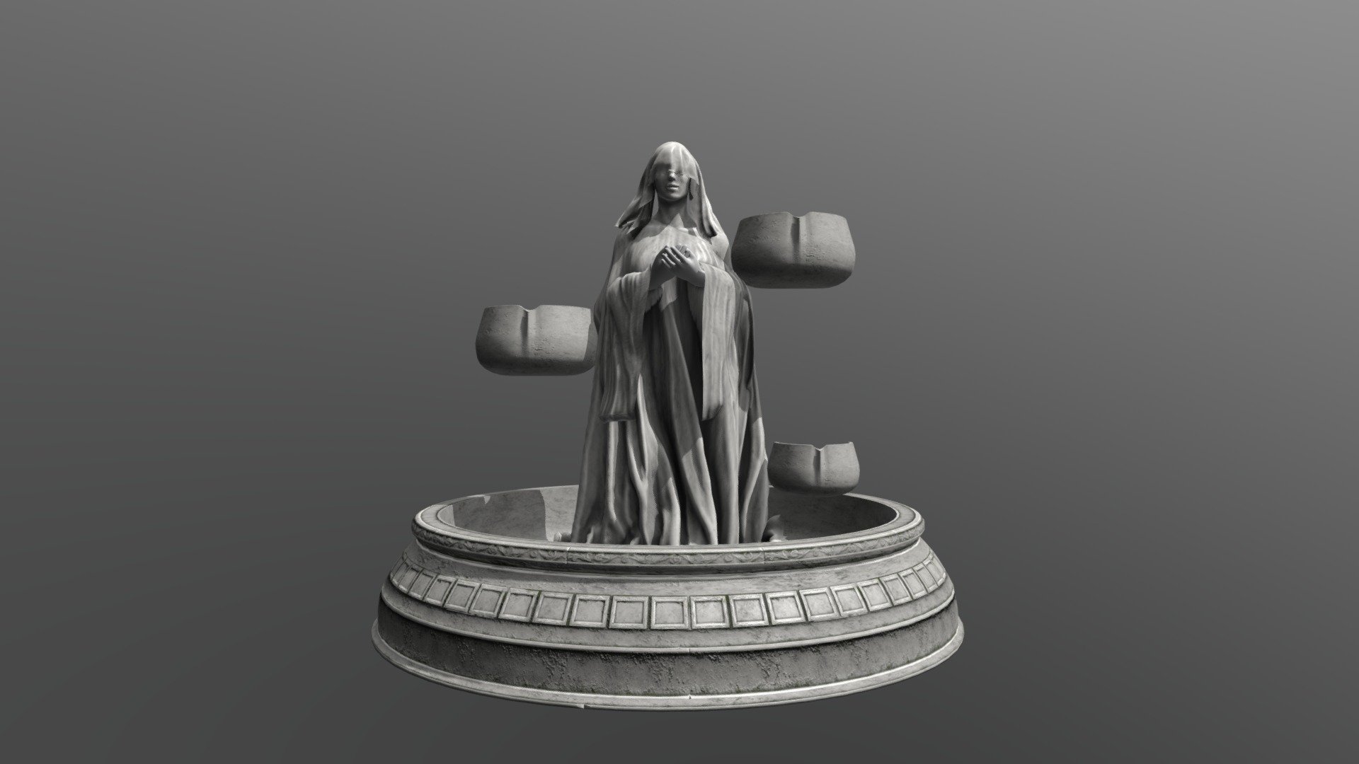 Statue - 3D model by liliantheod [0b3a5cd] - Sketchfab