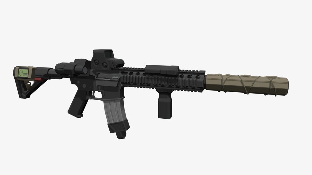 Low Poly Guns - A 3D model collection by DezyReezy - Sketchfab