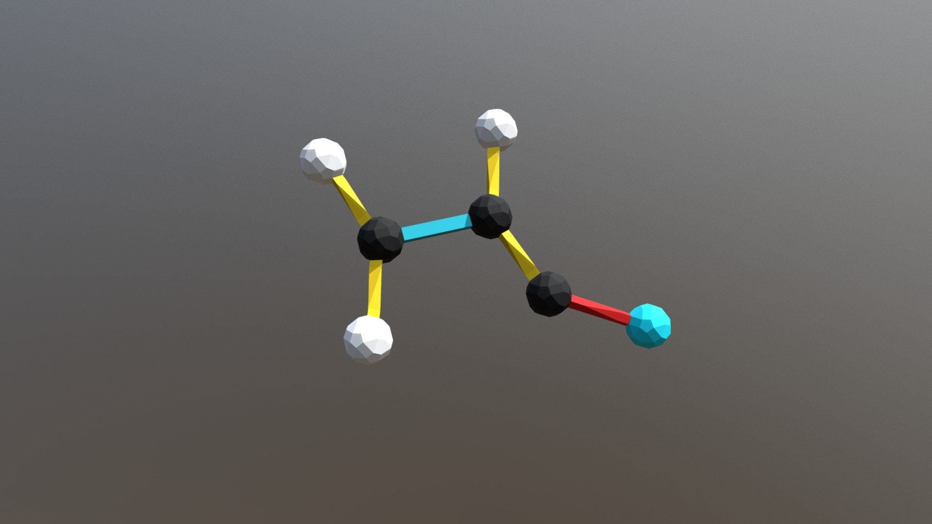 7 6 1 Acrylonitrile CH2CHCN - 3D model by Zometool [0b3b2e0] - Sketchfab