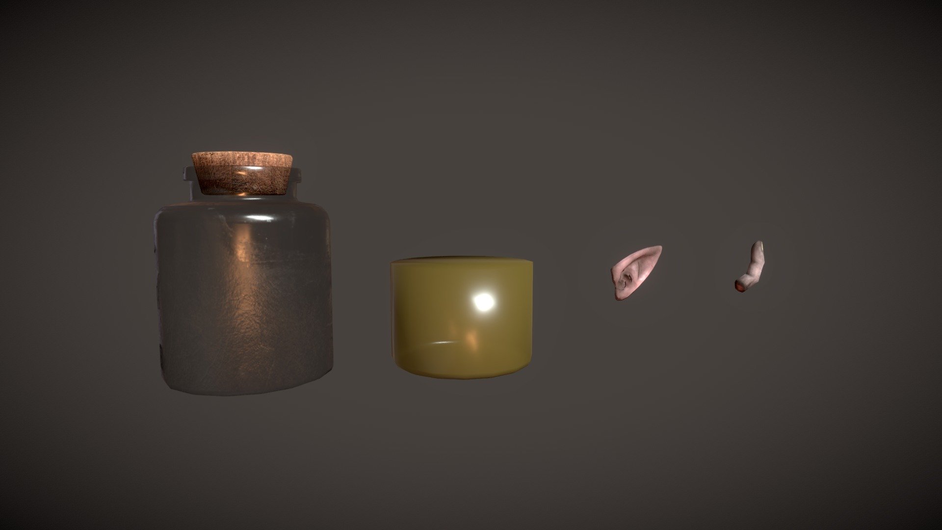 formaldehyde jar asset pack - 3D model by Meanphrog [0b3b6ee] - Sketchfab
