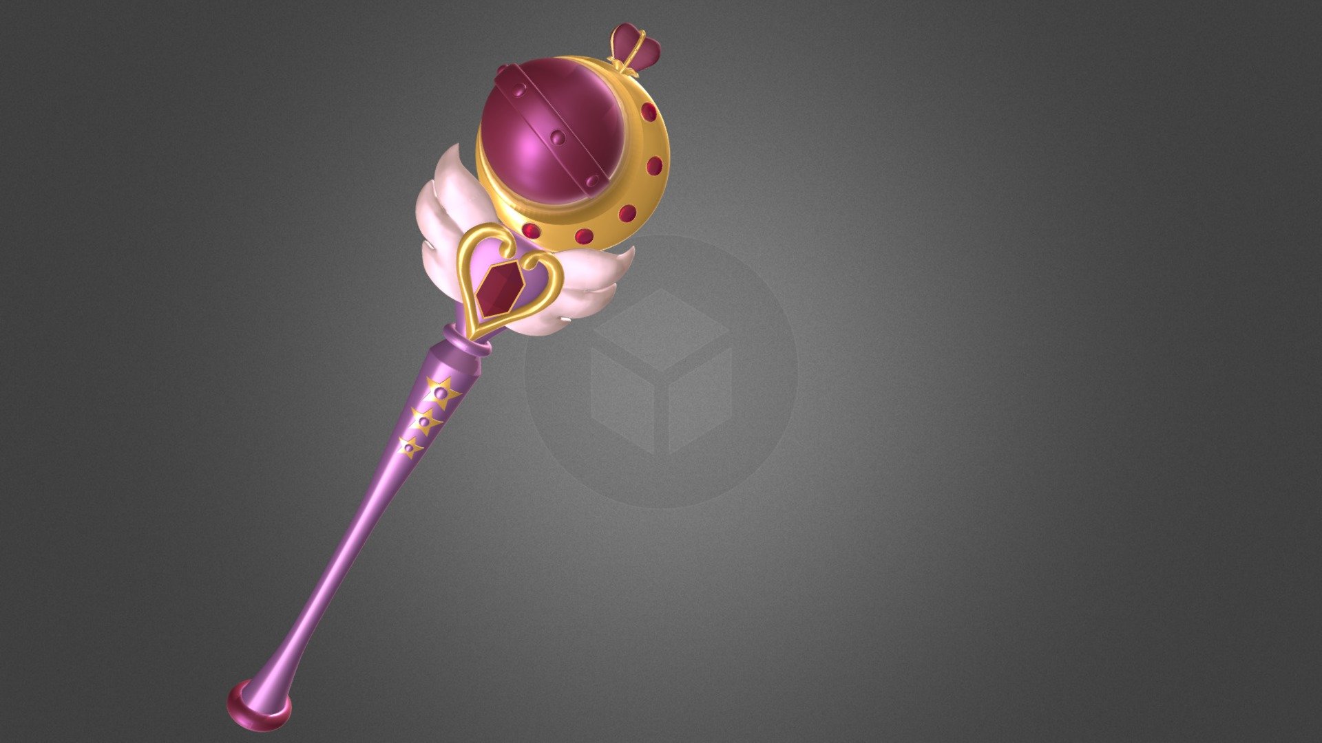Magic Moon Wand - Download Free 3D model by Sailor_koala (@travka ...