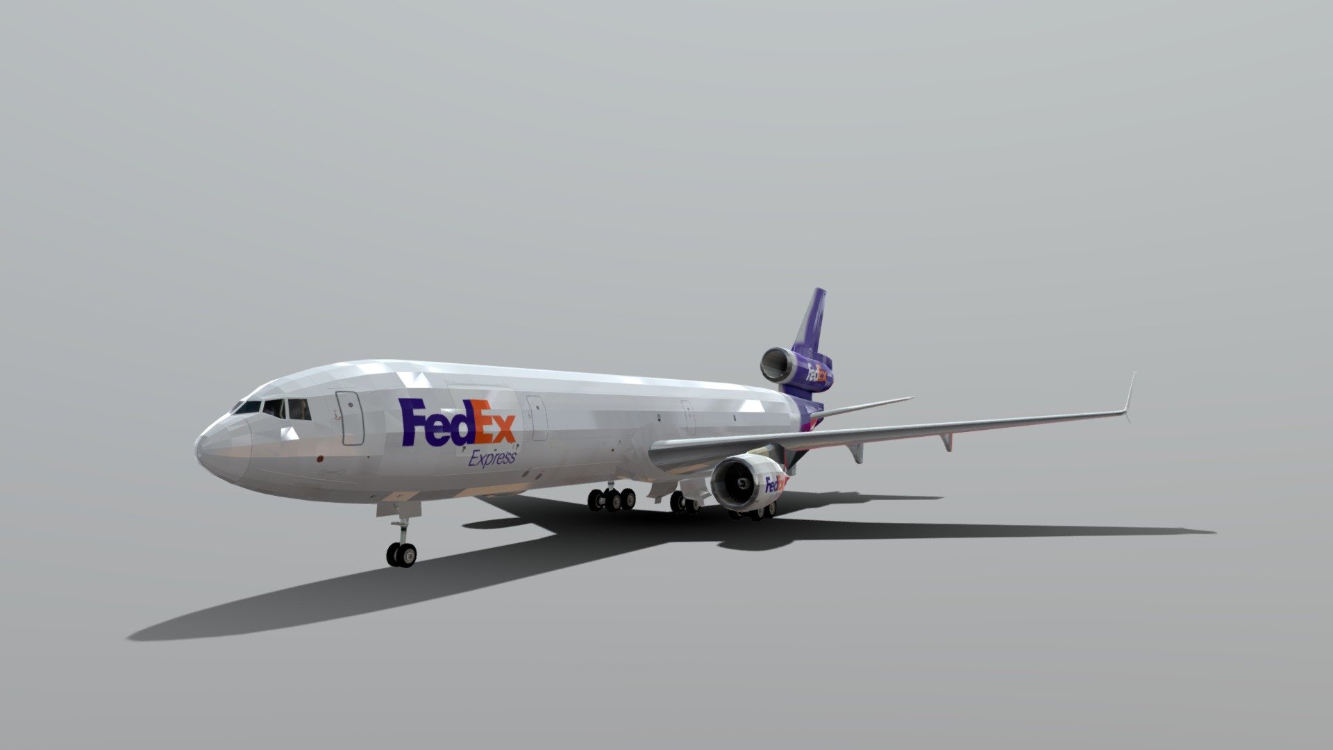 FedEx Airplane MD-11 - Download Free 3D model by Pumpkin (@savounited ...