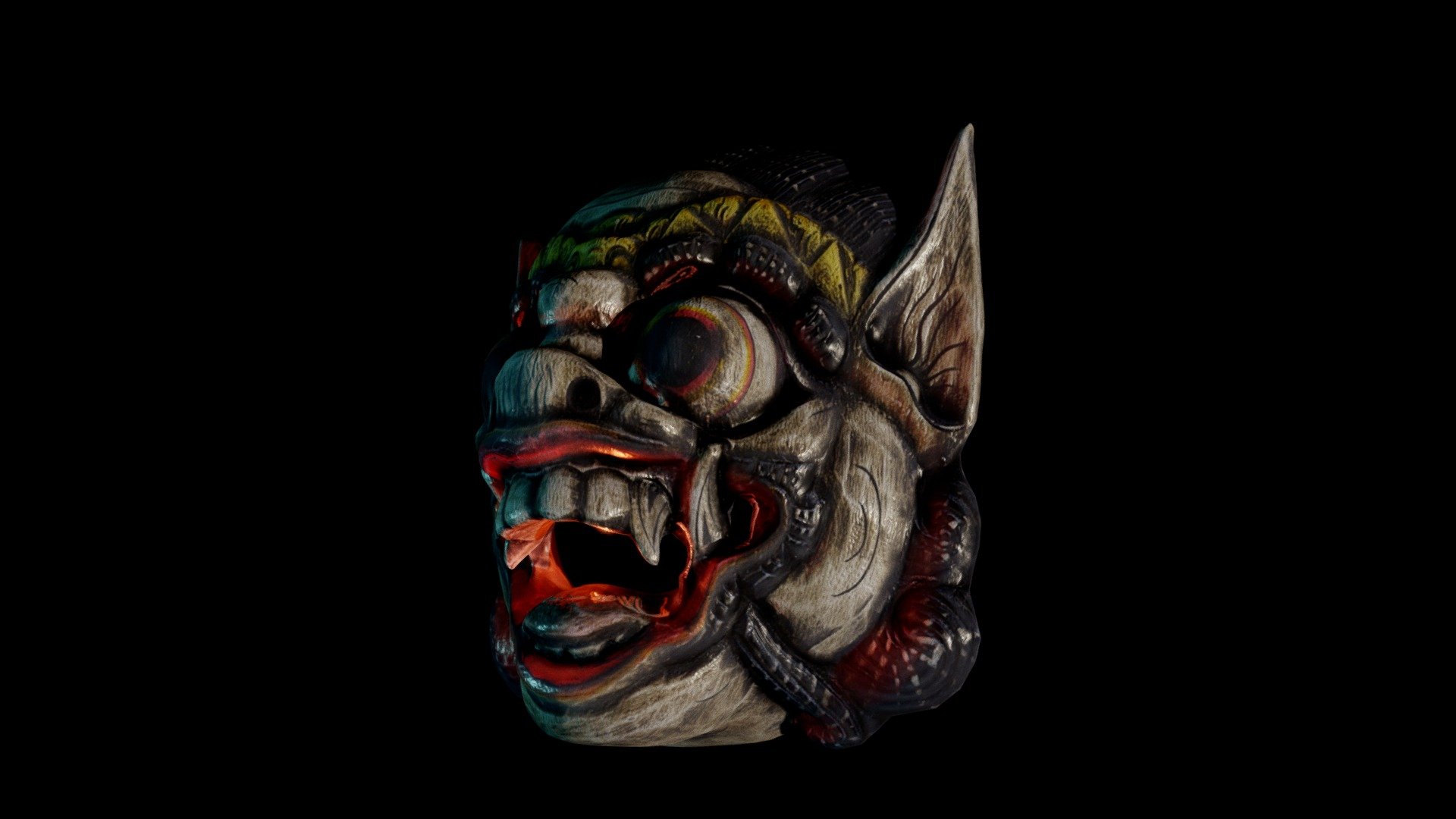 BARONG MASK - Buy Royalty Free 3D model by Luar.Larep [0b40ce3 ...