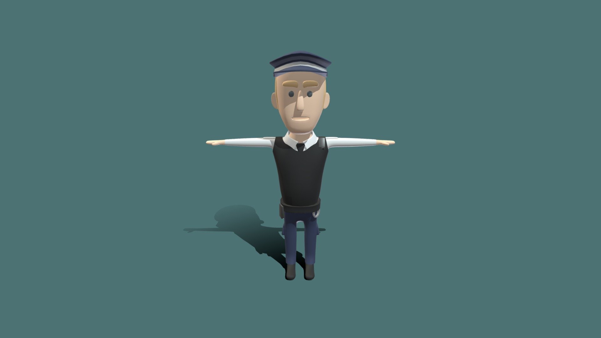 simple policeMan Low-poly - Buy Royalty Free 3D model by Mahdi.G ...