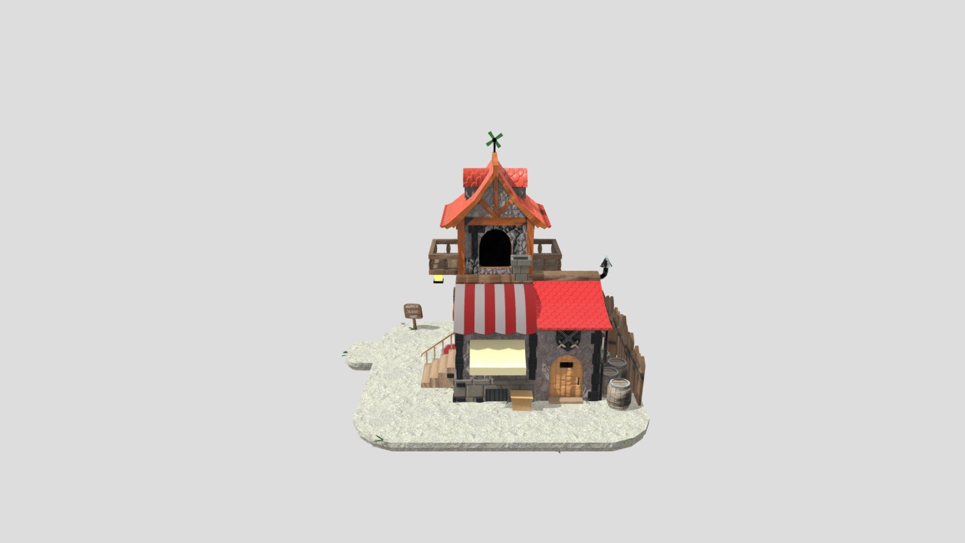 The Beach Market - Download Free 3D model by FedeJurjo [0b46b5a ...