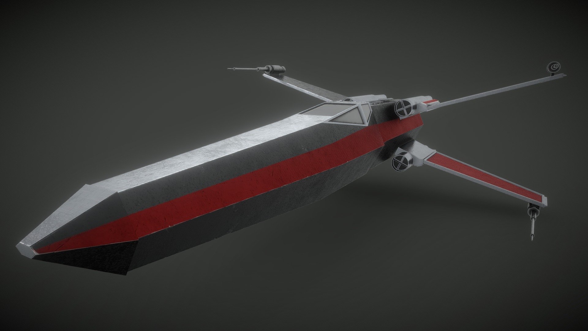Customized X-Wing - Download Free 3D model by Bora Özakaltun ...