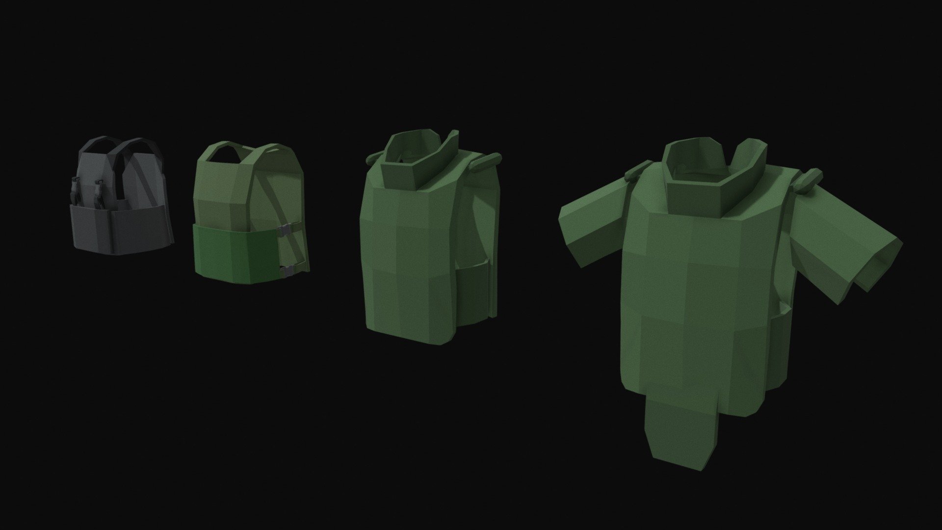 Armoured Vests Low Poly Pack - Buy Royalty Free 3D model by Bundem ...
