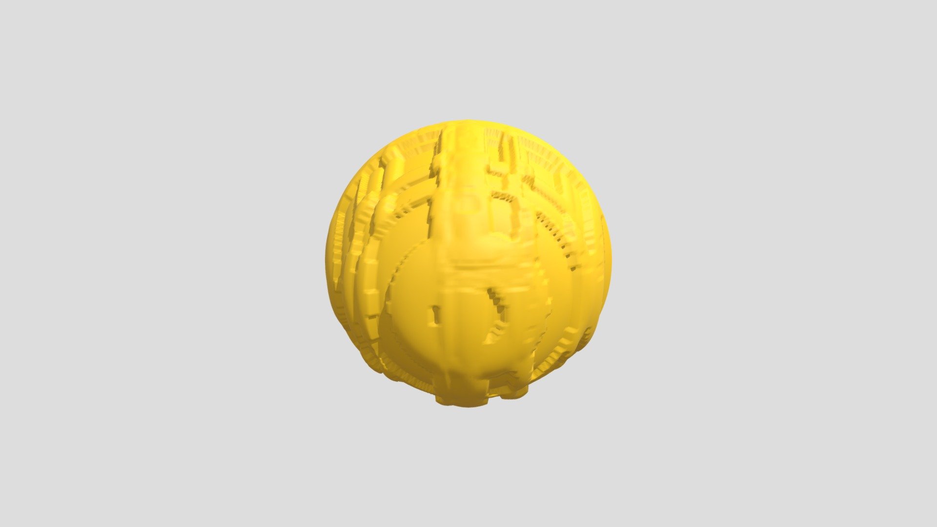 Techy Golden Orb - Download Free 3D model by whyisthatlikethat [0b4f633 ...