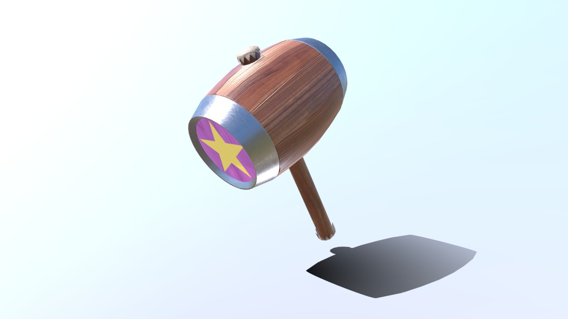 2K Textured Animated Video Game Hammer - Download Free 3D model by ...