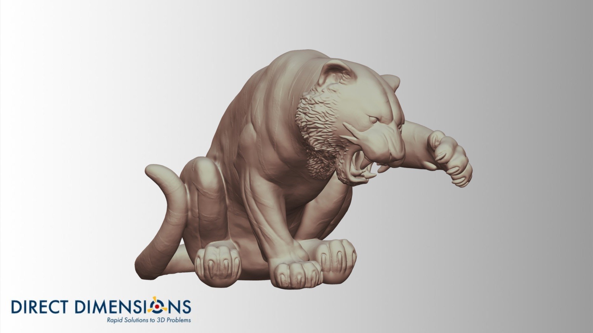 Detroit Tiger in Detroit - 3D model by Direct Dimensions (@dirdim ...