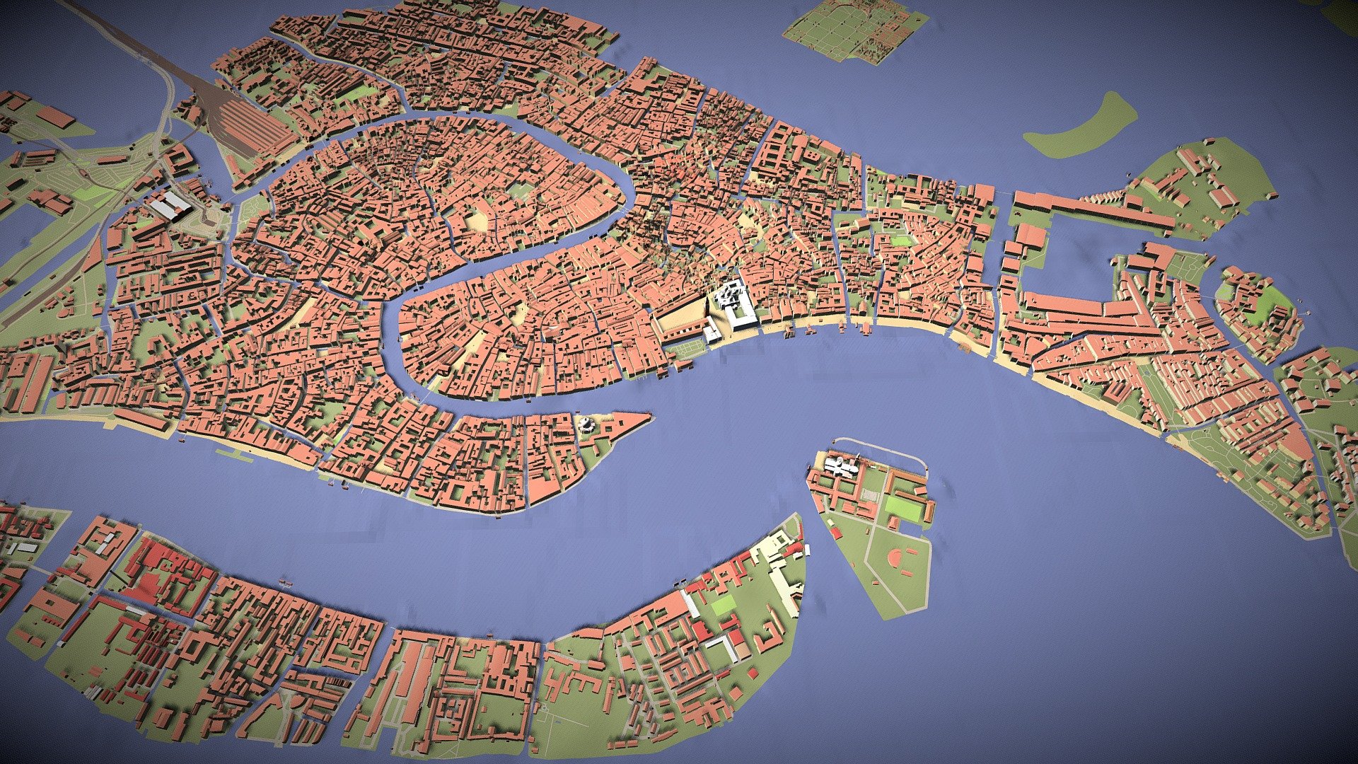 Venice Italy - city and urban - Buy Royalty Free 3D model by Jinda (@jindaarch) [0b52da9 ...