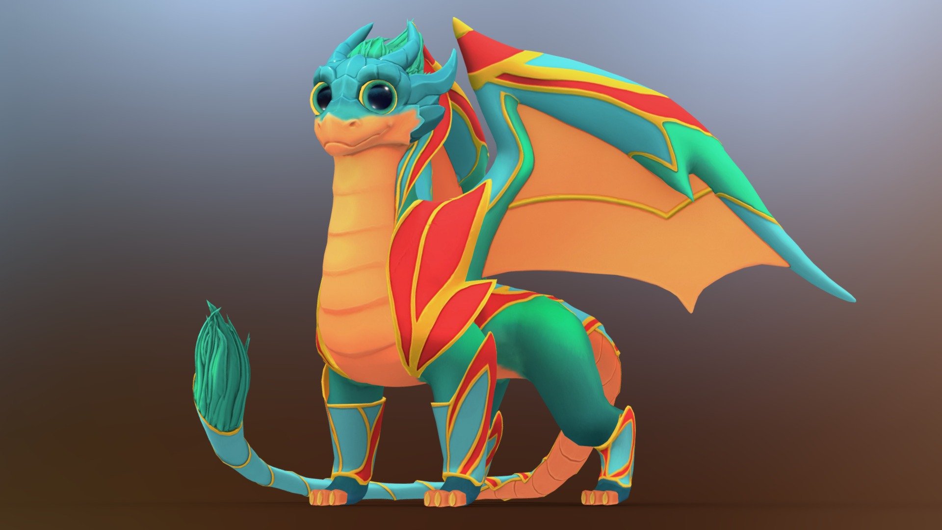 Starry Skies' Dragon - Download Free 3D model by Lorenzo Penco ...