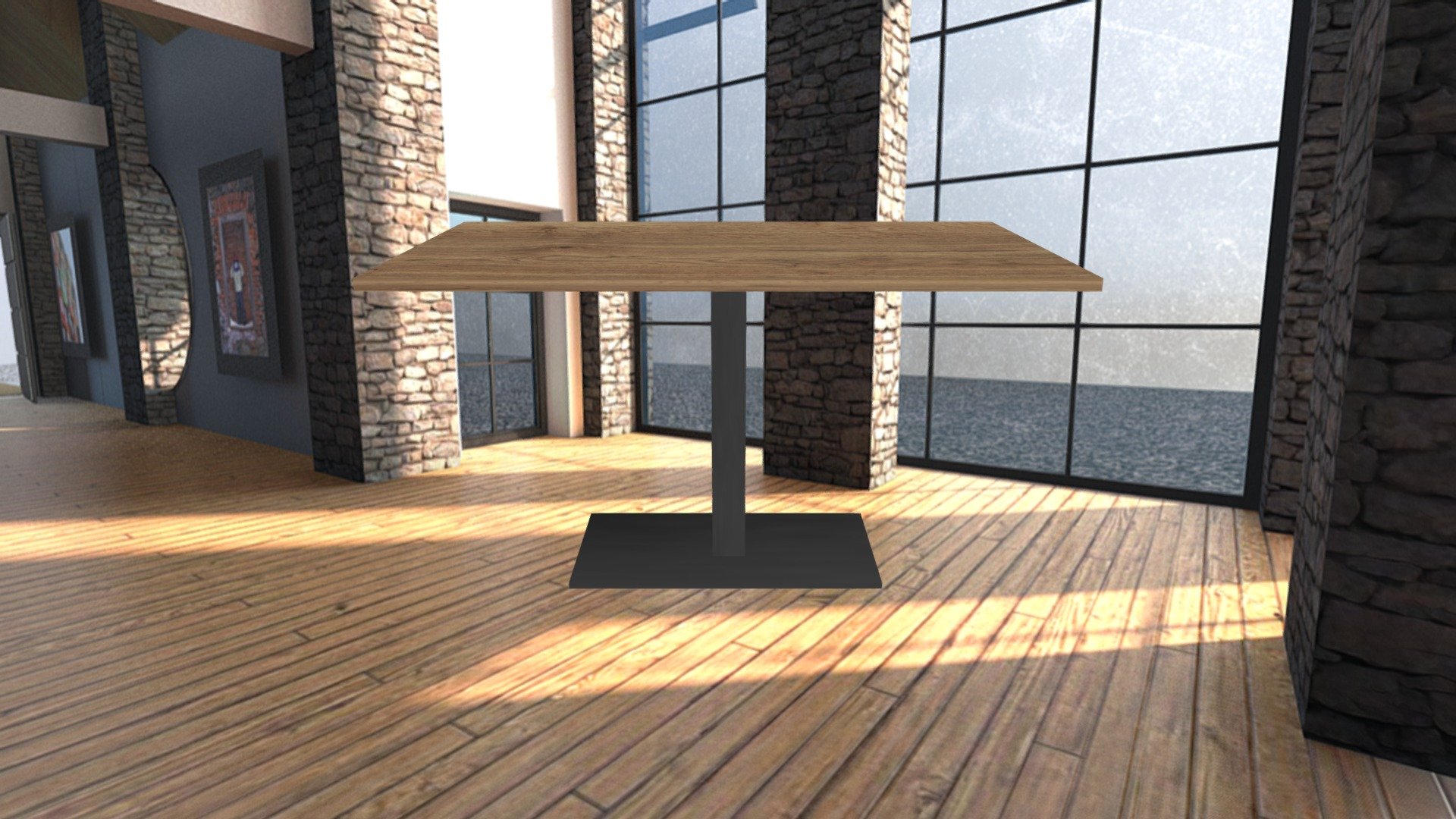 table halifax 19mm pied prato19 - 3D model by Proditech sud ...