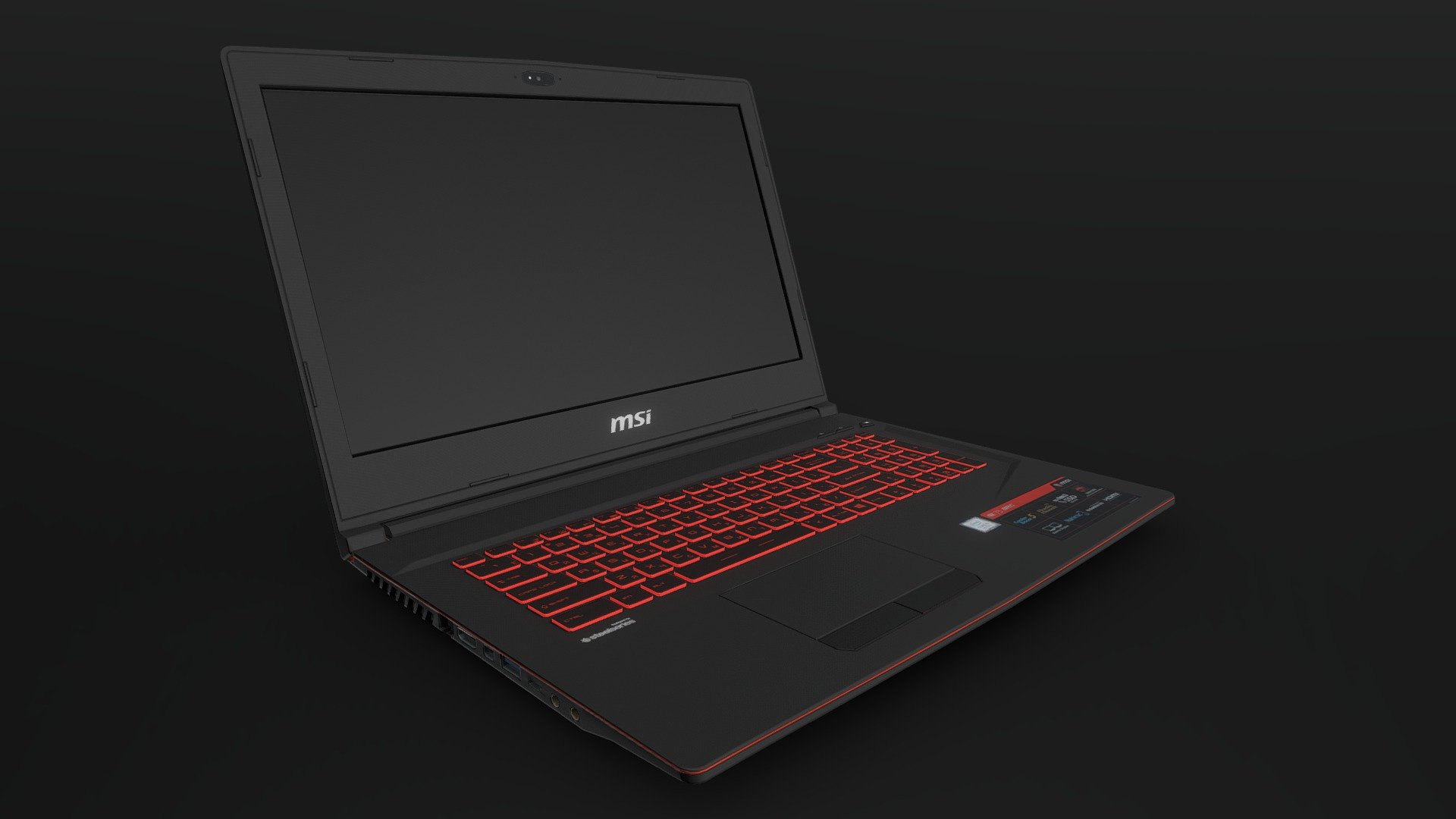 Gaming Laptop MSI GL73 8RC - Download Free 3D model by fluffyw0lf ...