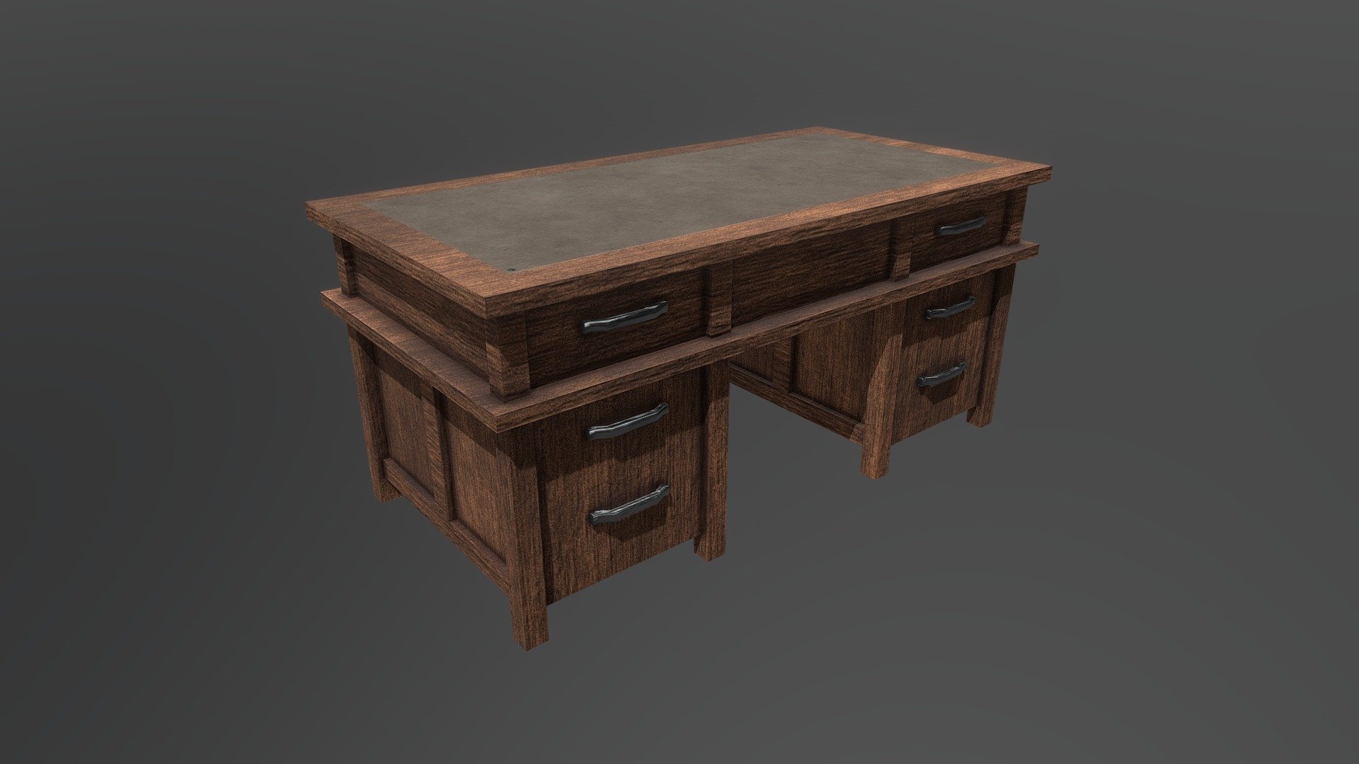 Desk - 3D model by Peter Barnes (@guynerd) [0b55eba] - Sketchfab