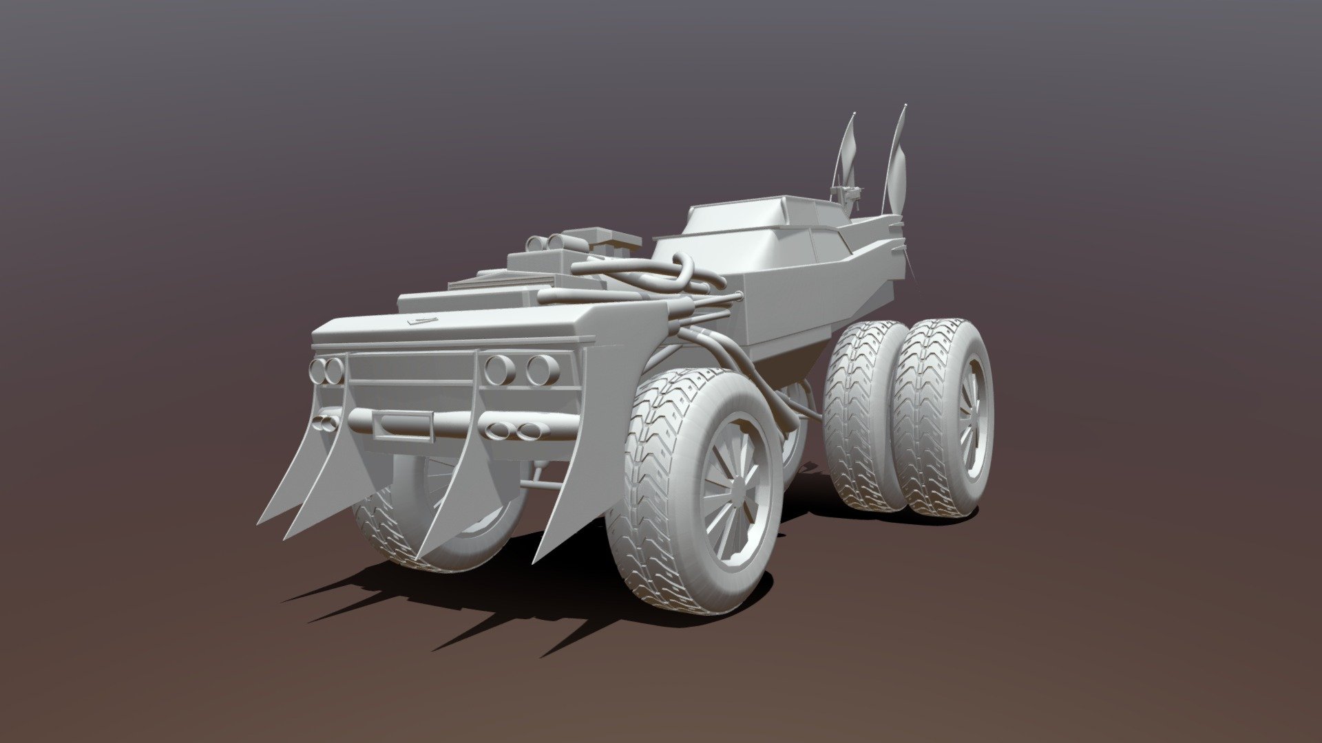 Gigahorse Mad Max Vehicle - 3D model by mikee.m [0b561f7] - Sketchfab