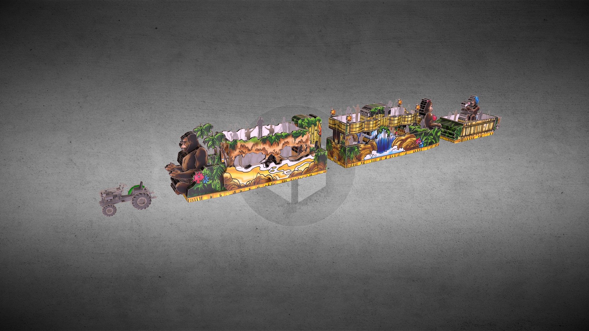 KONG FLOAT - 3D model by Brennan Steele (@Brennan.Steele) [0b56fcd ...