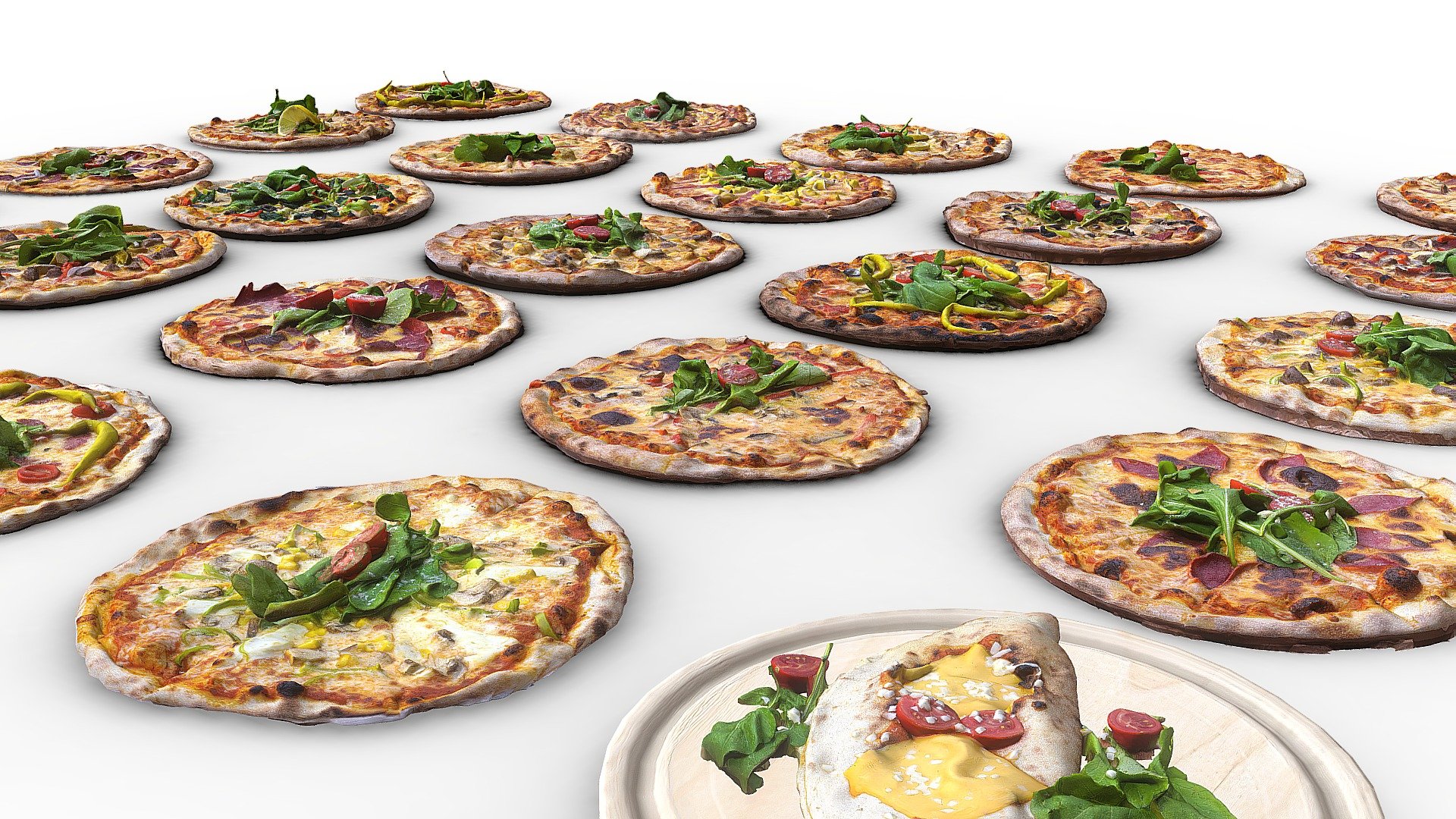 Realistic Pizza Pack - 3D model by Obseraft [0b57b9b] - Sketchfab